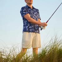 China Men's Golf Polo With Blade Collar Shirts in Bulk Quick Dry Spandex High Quality Blank or Custom Your Logo Golf Shirts for sale
