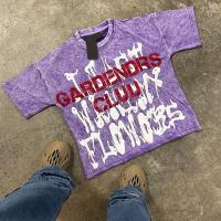 China Custom Logo Tees Silk Screen Printing Puff Print Oversized Heavyweight Graphic Acid Wash Vintage Sun Faded DTG T-Shirt Mens for sale