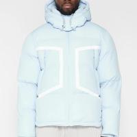 China New Design Outdoor Winter Warm Custom Logo Blue Heavyweight Puffer Jacket Men Casual Jacket for sale