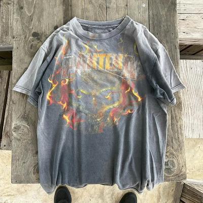 China Mei Yue 200 280 290 300 Gsm Men'S Acid Wash T-Shirt Mens Tee Vintage Bootleg Oversized Dtg Tshirt Graphic T Shirts Custom for sale