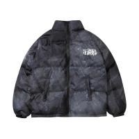 China Waterproof Full Zip Puffer Jacket Mens Streetwear Bomber Puffer Jacket Men for sale