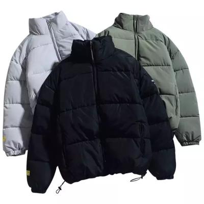 China Customized Logo Winter Puffer Jacket Full Zip Men'S Streetwear Puffer Coat OEM Service for sale