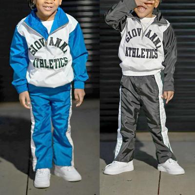 China Children Cropped Hoodies And Sweatpants Set Designer Boys Tracksuits Custom Size for sale