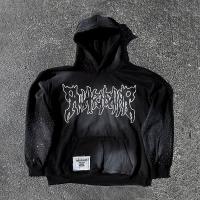 China Silk Screen Printing French Terry Fleece Hoodie Streetwear Mens Hoodies Autumn Season for sale
