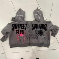 China Applique Embroidery Patches Rhinestone Custom Hoodies Full Zip Rhinestone Hoodie for sale