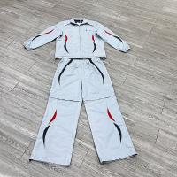 China OEM Sublimation Print Color Block Windbreaker Polyester Jacket And Joggers Sweatpants Tracksuit For Men Fast Shipping for sale