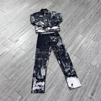 China Custom Zip Up Jacket Sweatpants Set Streetwear 2 Pieces Set Joggers Dtg Vintage Print Tracksuit Jacket Pants Set for sale