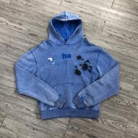 China OEM Custom Contract Stitch Distressed Vintage Pullover Fleece Cotton Oversized Stone Washed Streetwear Hoodies for sale