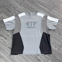 China Custom Color Blocking Embossing Logo Football Jersey Cotton Boxy T Shirt Soccer Jersey Basketball Jersey for sale