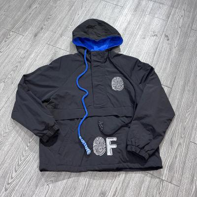 China Label Customized Printing Label Men's Outdoor Winter Nylon Jacket With Hidden Zipper And Warm Puff Coat for sale