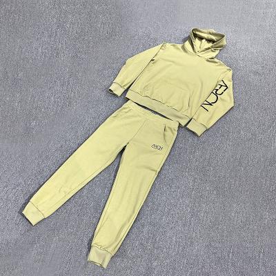 China Customized Printing Label Hoodie Sweatpants Tracksuit Set For Men 2 Piece Leggings Sportwear Set for sale
