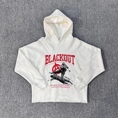 China Custom Printing Or Embroidered Hoodie Screen Graphic Printed Oversized Boxy Pullover Cropped for sale