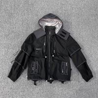 China Custom Track Hunting Mens Jacket Outdoor Mountaineering Trekking Hooded Jacket Windbreaker Polyester Nylon Double Layer Jacket for sale