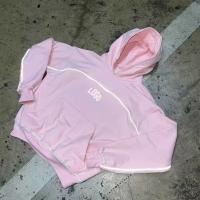 China Custom pink Fashion Streetwear Hoodie Oversized 100% Cotton Fleece Drop Shoulder Reflective Embroidery Print Hoodies Men for sale