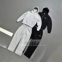 China Custom Sweatsuits 100% Cotton Zip up Hoodie High Quality Heavyweight Blank Hoodies and Baggy Sweatpants Set Tracksuit for Men for sale