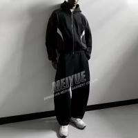 China Custom Zip up Heavyweight Fleece Cotton Hoodie Baggy Sweatpants Sweatsuit Hoodie and Sweatpants Tracksuit Set High Quality for sale