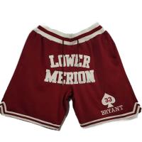 China Clothing Manufacturer Custom Logo Men's Basketball Shorts Red Vintage Classics Athletic Basketball Shorts With Pockets for Men for sale