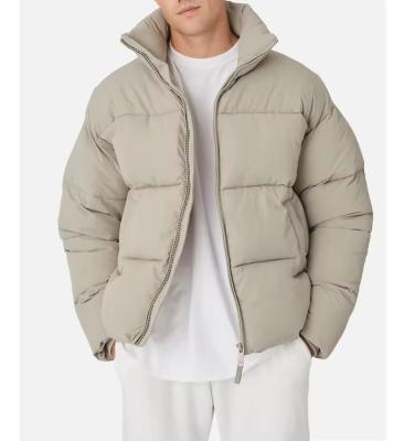 China High Quality Men Winter Thicken Zipper Windproof Puffer Coat Hooded Water Resistant Men's Long Jacket for sale