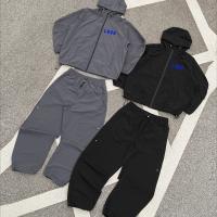 China Custom Lightweight Waterproof Polyester Jacket and Nylon Pants 2 Piece Streetwear Tracksuit for sale