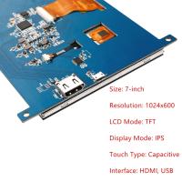 China Lcd Display 7 Inch 1024x600 With Capacitive Touch HDMI 7in Raspberry Pi Touchscreen for sale