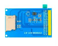 China 320x240 Dots 2.8 Inch Tft Lcd Display Arduino ILI9341 250 Cd/M2 for sale
