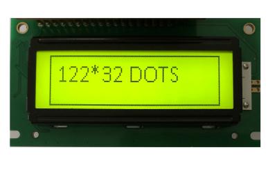 China Graphic LCD Display Module 122x32 Dots COB STN Yellow-Green Transmissive Positive mode for sale