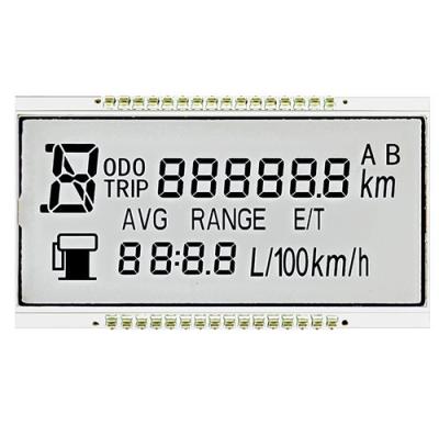 China TN Gray Digit 7 Segment Display Module White LED Backlight for sale
