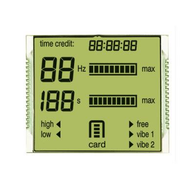 China Lcd Display Segment 7 Module Customized TN Gray PIN Connector for sale