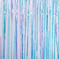 China 2mx1m Foil Curtain Backdrop Indoor And Outdoor Fringe Door Curtain Customized for sale