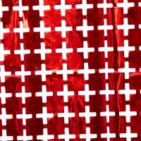 China Waterproof Red Foil Fringe Curtain 1*2m Square Foil Backdrop for sale