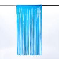 China 1*2 Meters Blue Fringe Backdrop 100cm 200cm Colorful Fringe Backdrop For Wedding Party for sale