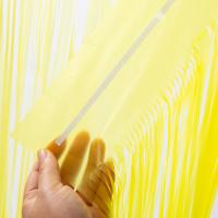 China Fluorescent Fringe Curtain Backdrop Yellow Tinsel Curtain Backdrop for sale
