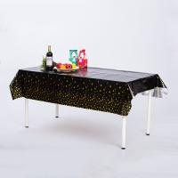 China 137*183cm Black Disposable Table Cover 137x183cm Rectangle Table Cover Plastic for sale