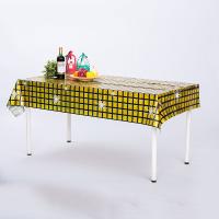 China 70s 80s 90s Disco Party Tablecloth Rectangle Gold Disco Table Cover for sale