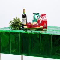 China Customized 8ft Foil Table Cover 240cm Foil Table Cloth For Birthday Party for sale