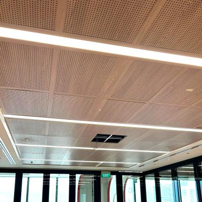 China 16/16/6mm  Conference Hall Perforated Acoustic Panel Soundproof Wall Interior Decorative for sale