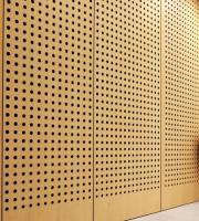 China 16/16/6mm  Conference Hall Perforated Acoustic Panel Soundproof Wall Interior Decorative for sale