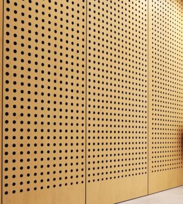 China 16/16/6mm  Conference Hall Perforated Acoustic Panel Soundproof Wall Interior Decorative for sale