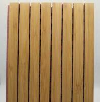 China School Classroom Wooden Slat Grooved Acoustic Panel Soundproof Board for sale