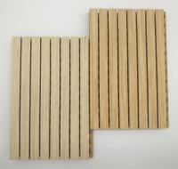 China School Classroom Wooden Slat Grooved Acoustic Panel Soundproof Board for sale