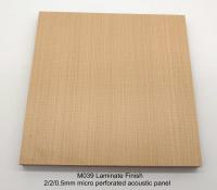 China Natural Oak Veneer Microperf Micro Perforated Acoustic Panel Customized for sale