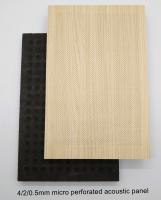 China ODM Maple Veneer Melamine Micro Perforated Acoustic Panel Sound Proof For Conference Hall for sale