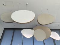 China Opea Area Office Irregular Customized Shape Microperforated Acoustic Ceiling Tiles Panels for sale