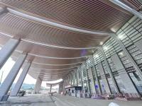 China R400 Woodgrain Curved Ceiling Baffles Aluminum Composite Sound Absorption Panel for sale
