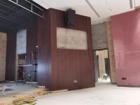 China 2/2/0.5mm Veneer Oak Aluminium Panels Microperforated Metal Wall Soundproofing Board for sale