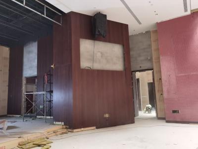 China 2/2/0.5mm Veneer Oak Aluminium Panels Microperforated Metal Wall Soundproofing Board for sale