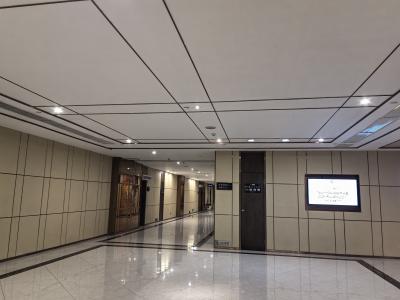 China Hotel Banque Hall 2/2/0.5mm Microperforated Wood Panels MDF Ceiling Tiles Acoustic Board  for sale