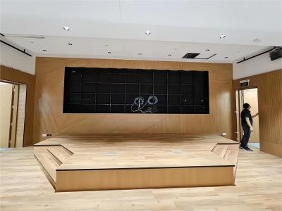China 2440*128*16mm Grooved Decorative Wood Acoustic MDF Wall Panels Soundproofing Board for sale