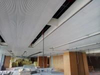 China 5/3mm Hotel Banquet Hall Grooved Acoustic Panels Ceiling Tile Sound Absorption Board for sale