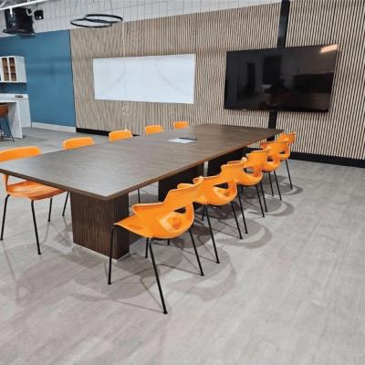 China Linear Slat Wooden Grooved Acoustic Panels Decoration Sound Absorption Building Material for sale